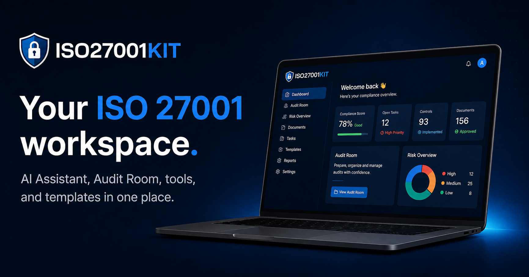 ISO 27001 Toolkit 2026 - Templates, Risk Register & Audit